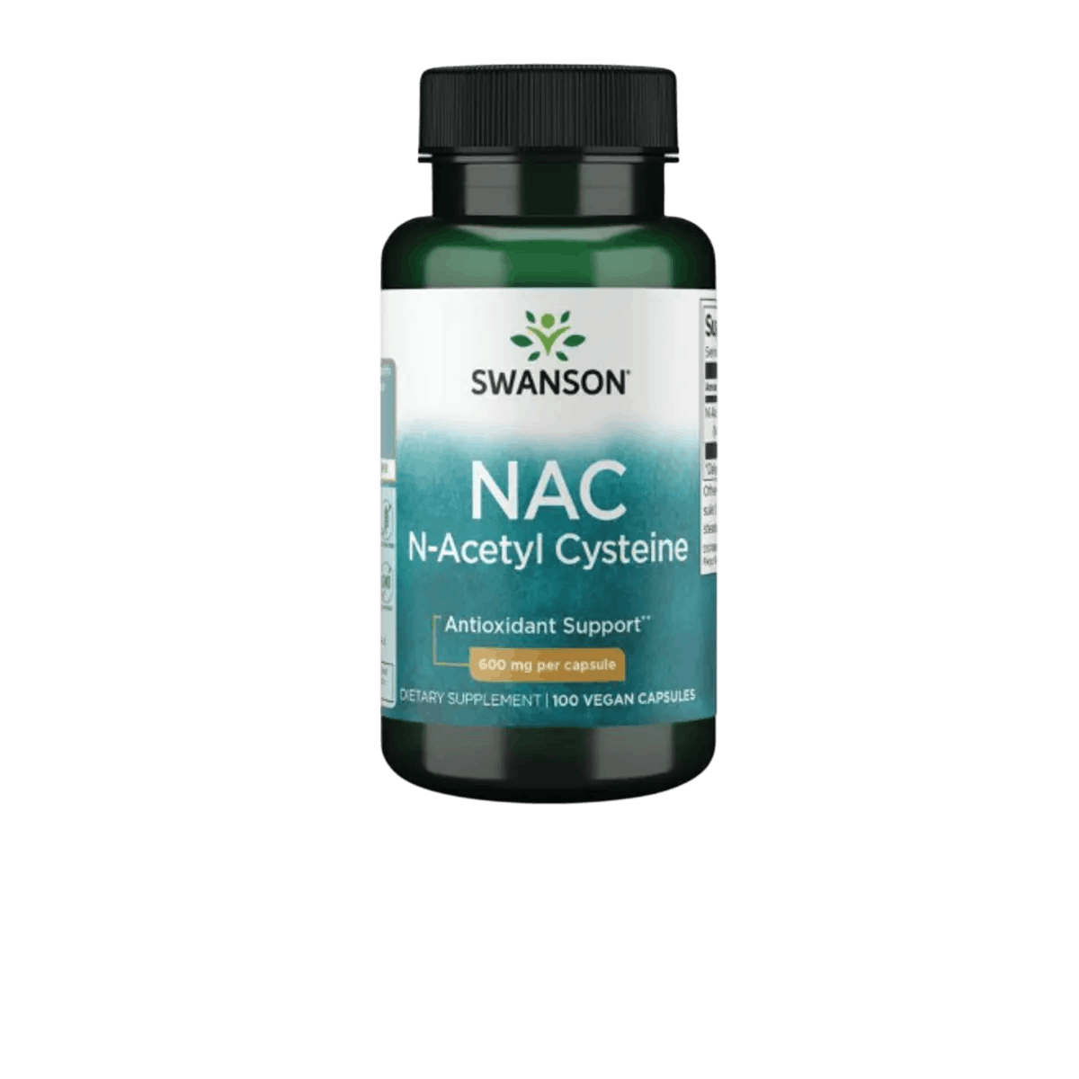 NAC Swanson® N-Acetyl Cysteine 600 mg – 100 Cápsulas | Antioxidante ...